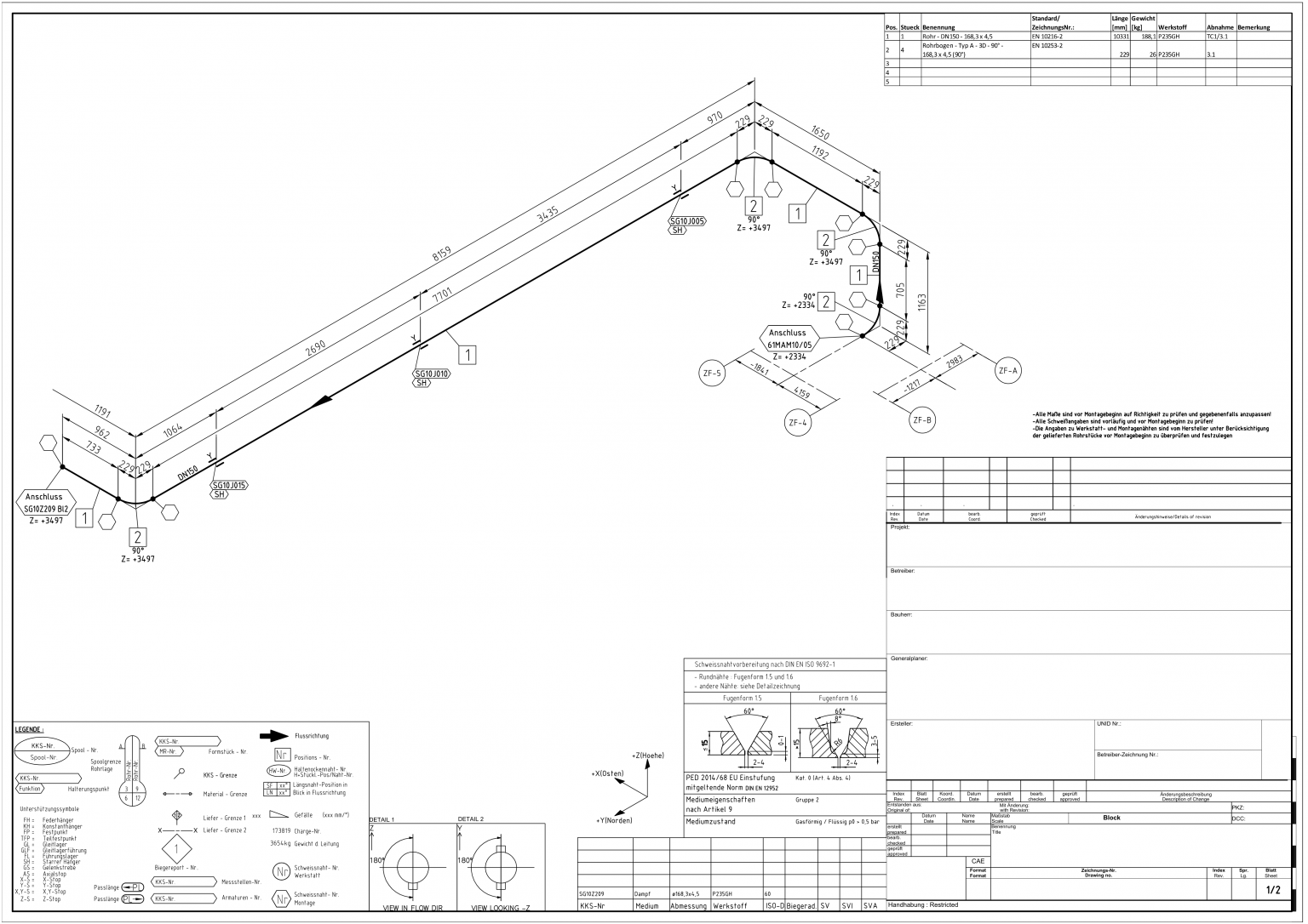 Isometrie-Erstellung | HGSimon CAD Engineering